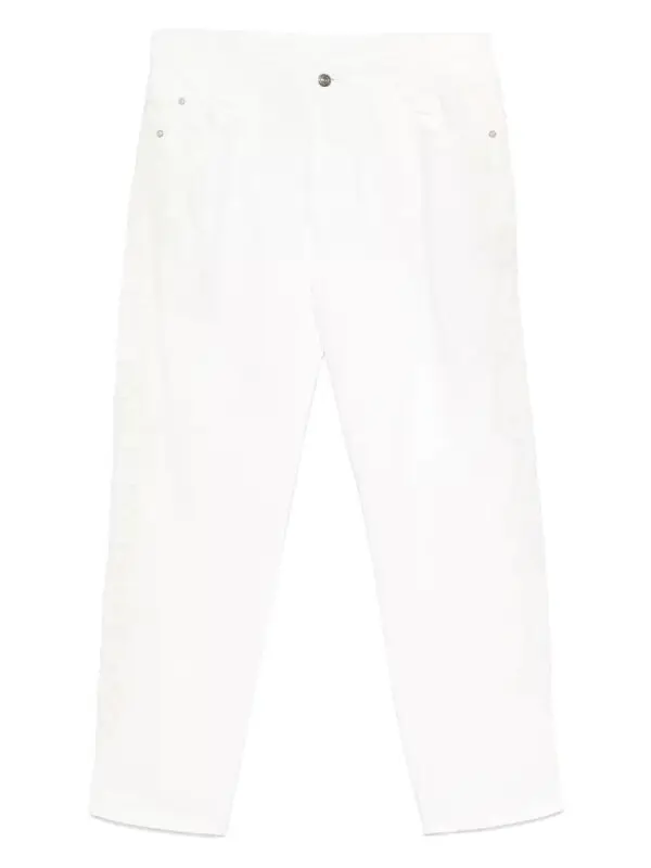 Ermanno Scervino Lace-detail Jeans - White