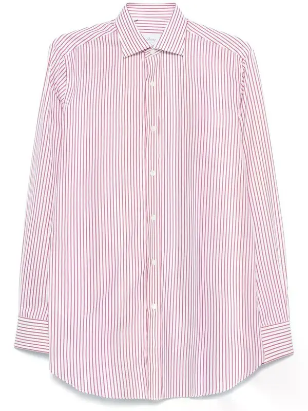 Brioni Striped Shirt - White