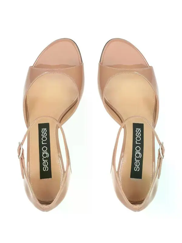 SERGIO ROSSI 75mm Godiva Sandals - Brown