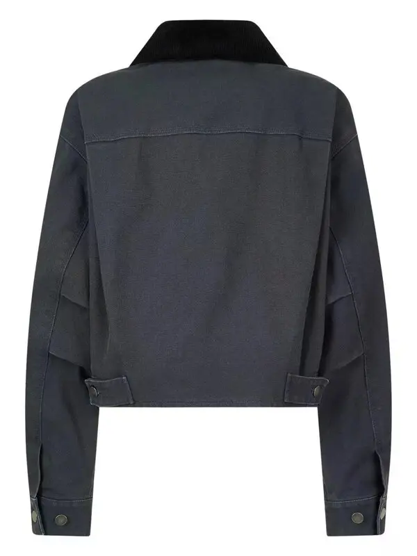 STUDIO TOMBOY Cropped Canvas Jacket - Grey