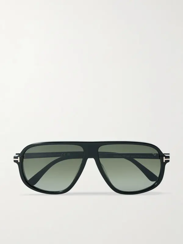 TOM FORD Guillame Aviator Sunglasses - Black