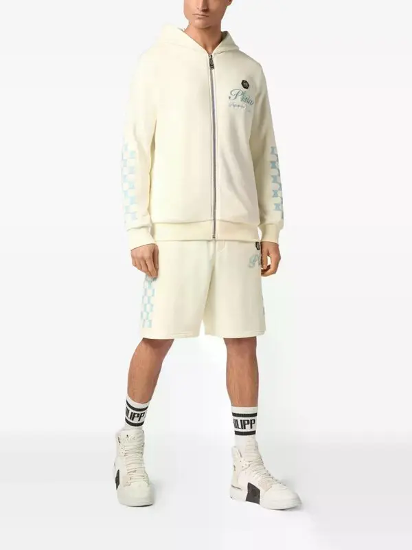Philipp Plein Checkmate Zip-up Hoodie