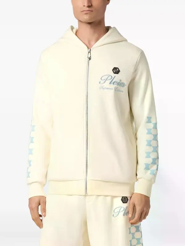 Philipp Plein Checkmate Zip-up Hoodie