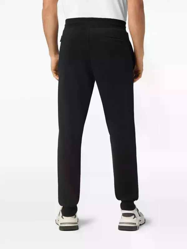 Philipp Plein Graphic-detail Tapered Track Pants - Black