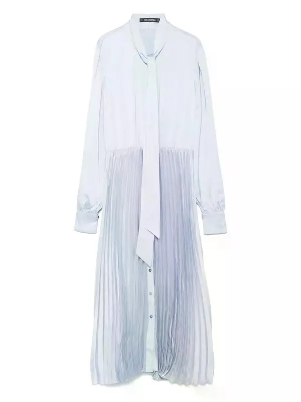 Karl Lagerfeld Satin Midi Shirt Dress