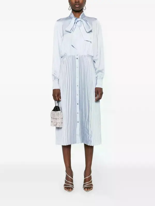 Karl Lagerfeld Satin Midi Shirt Dress