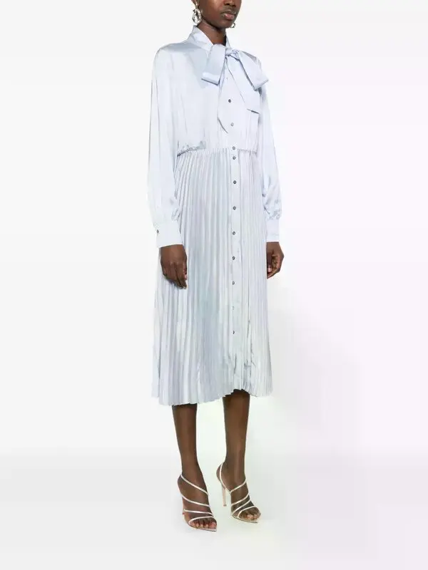 Karl Lagerfeld Satin Midi Shirt Dress