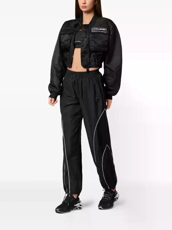 PLEIN SPORT Cropped Bomber Jacket
