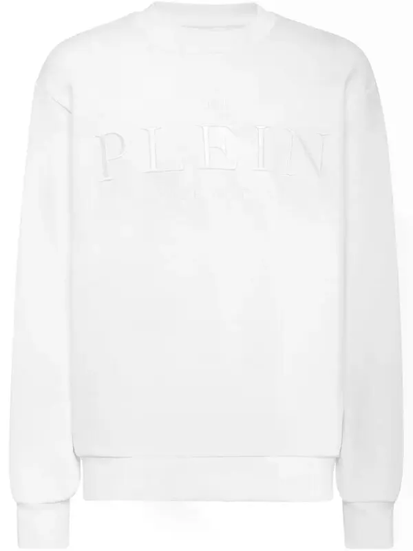 Philipp Plein Logo-embossed Sweatshirt - White