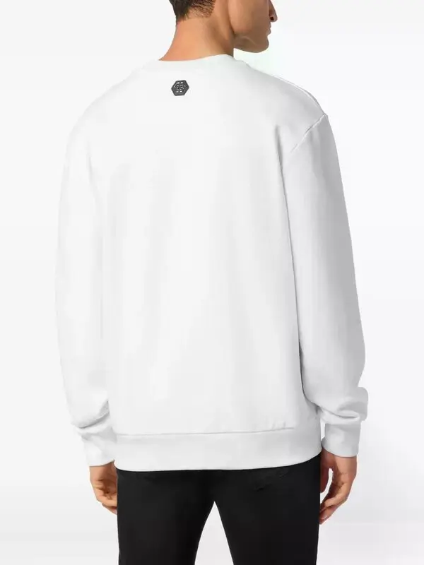 Philipp Plein Logo-embossed Sweatshirt - White