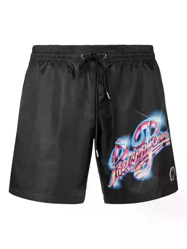 Philipp Plein Boxer Swim Shorts - Black
