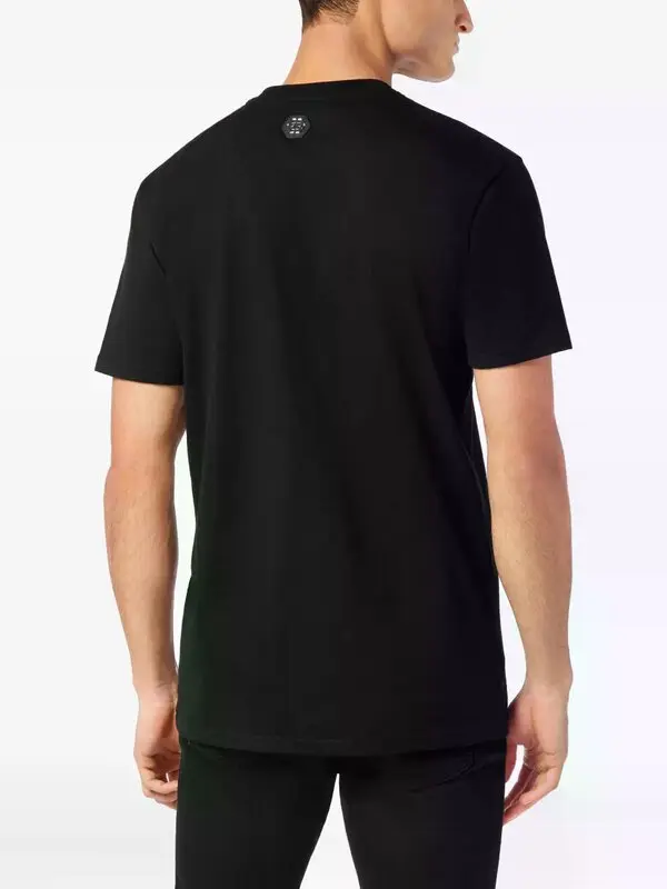 Philipp Plein Money Mouse-embroidered T-shirt - Black