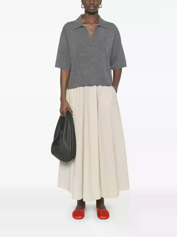 Herno A-line Midi Skirt - Neutrals