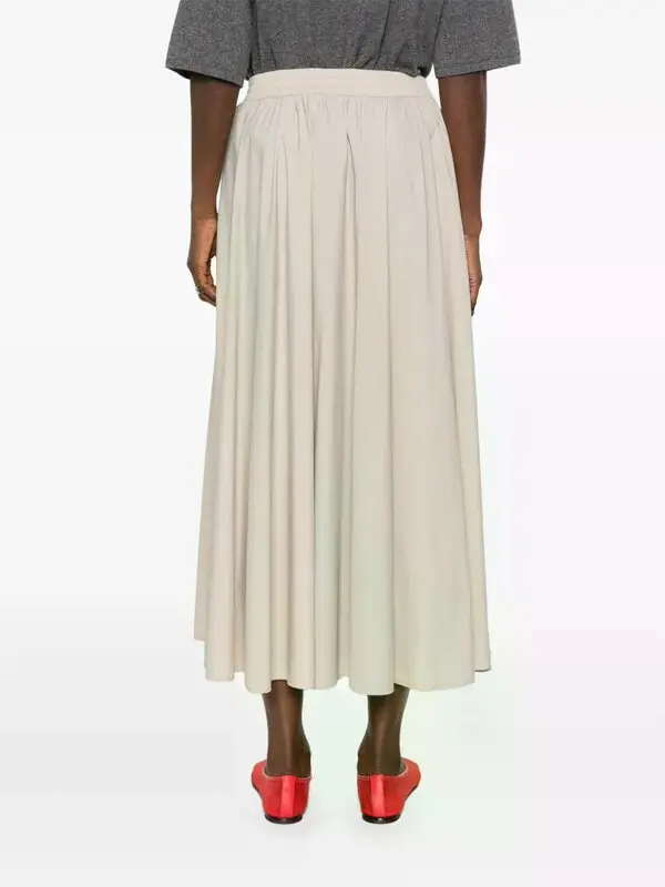 Herno A-line Midi Skirt - Neutrals