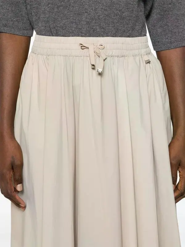 Herno A-line Midi Skirt - Neutrals