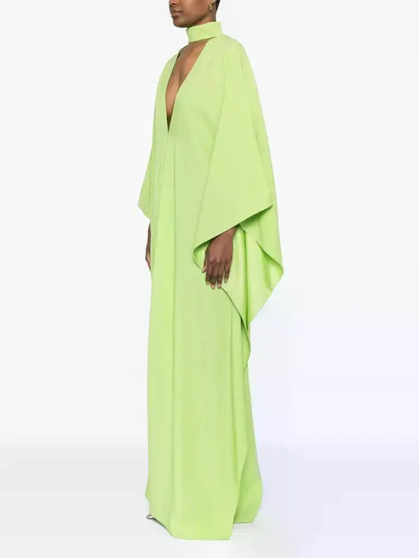 TALLER MARMO Crepe Kaftan - Green
