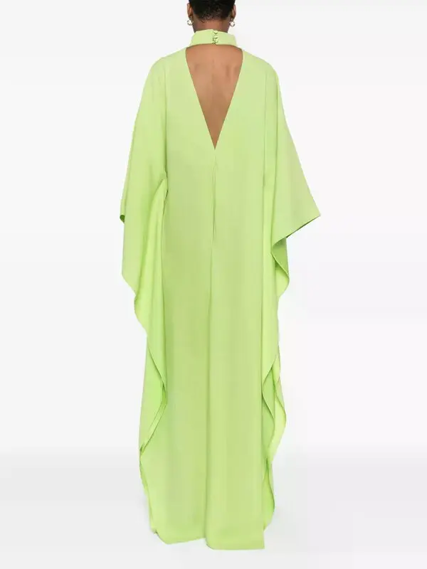 TALLER MARMO Crepe Kaftan - Green