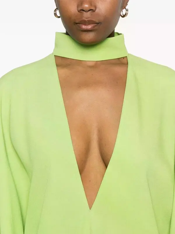 TALLER MARMO Crepe Kaftan - Green
