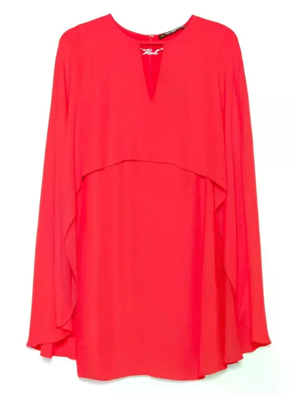 Karl Lagerfeld Cape-design Mini Dress
