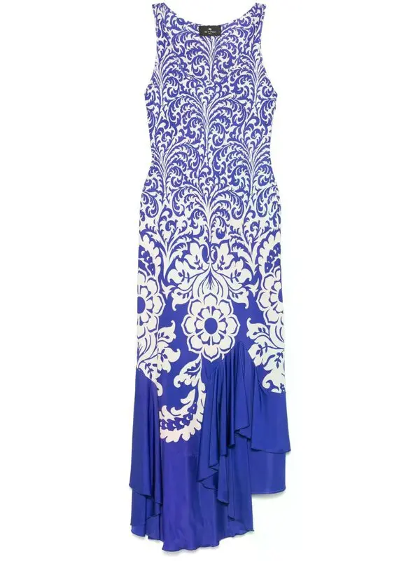 Etro Paisley Maxi Dress - Neutrals