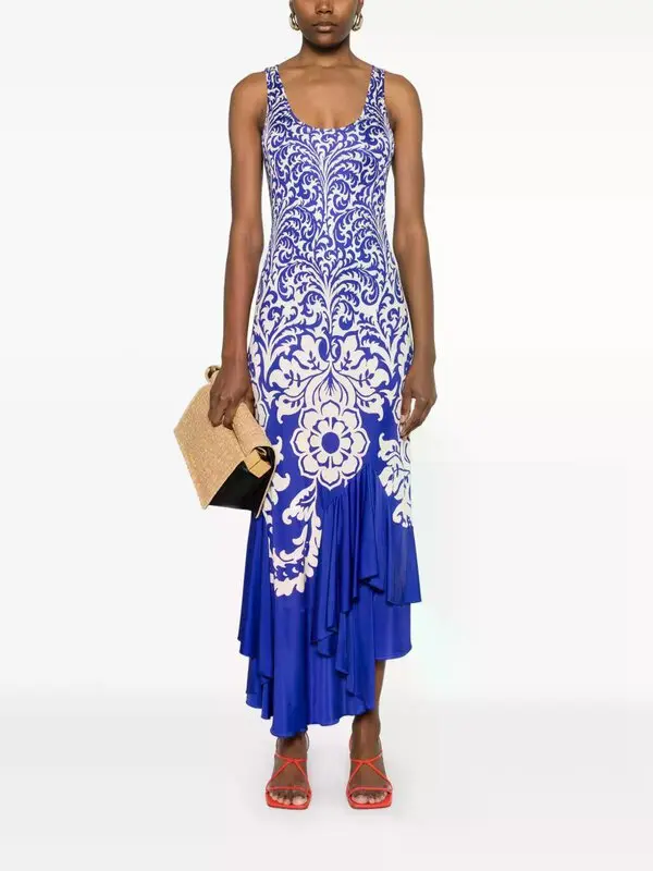 Etro Paisley Maxi Dress - Neutrals