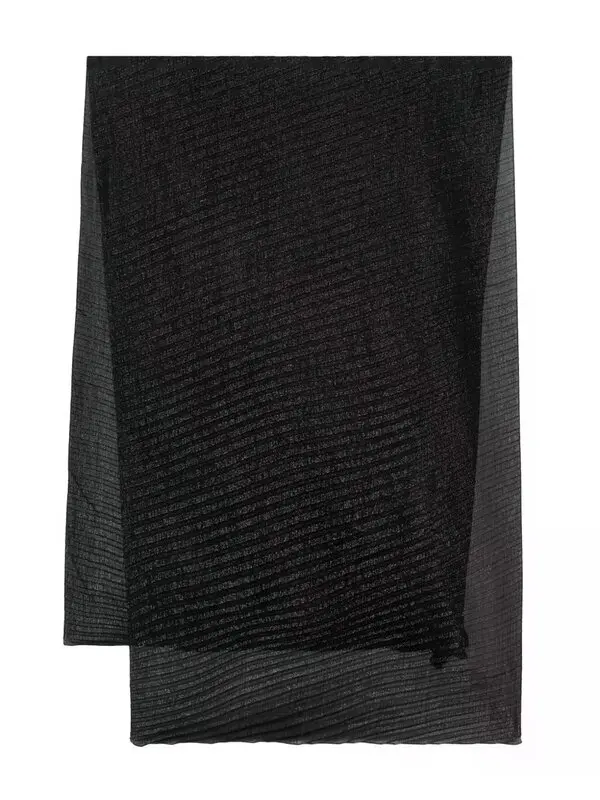 Emporio Armani Plissé-effect Scarf