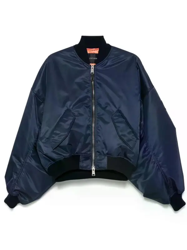 Balenciaga Padded Bomber Jacket - Blue