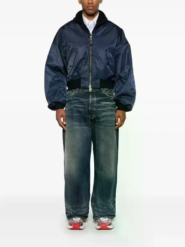 Balenciaga Padded Bomber Jacket - Blue