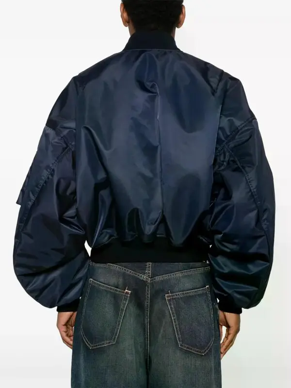 Balenciaga Padded Bomber Jacket - Blue