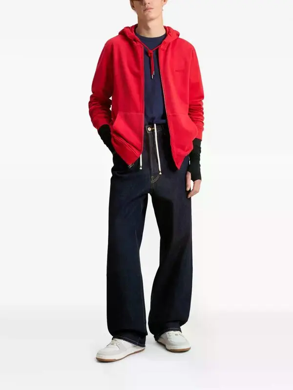Woolrich Fleece Zip-up Hoodie - Red