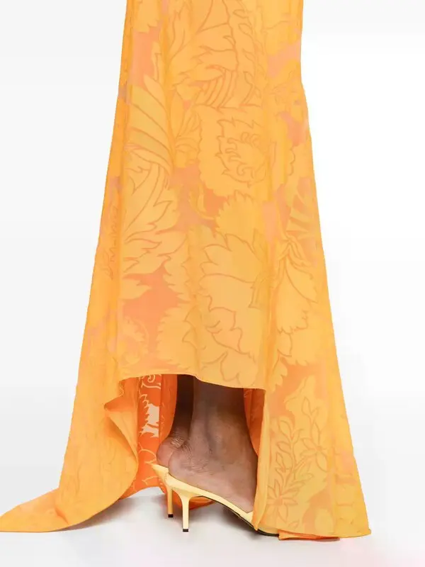 Etro Jacquard Maxi Dress - Orange