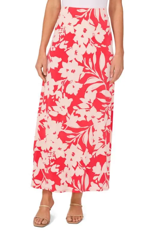 Vince Camuto Floral Midi Skirt