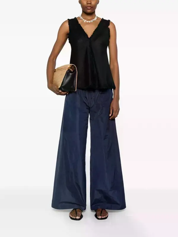P.a.r.o.s.h Linen Top - Black