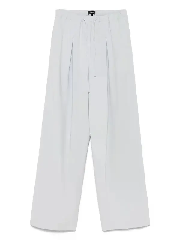 Theory Pleated Crepe Trousers