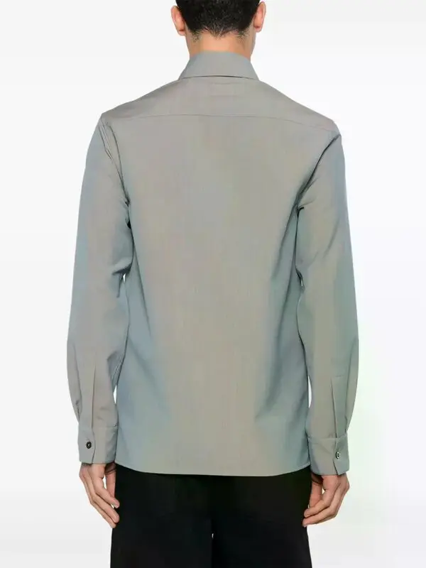 JIL SANDER Tie-detail Shirt - Grey