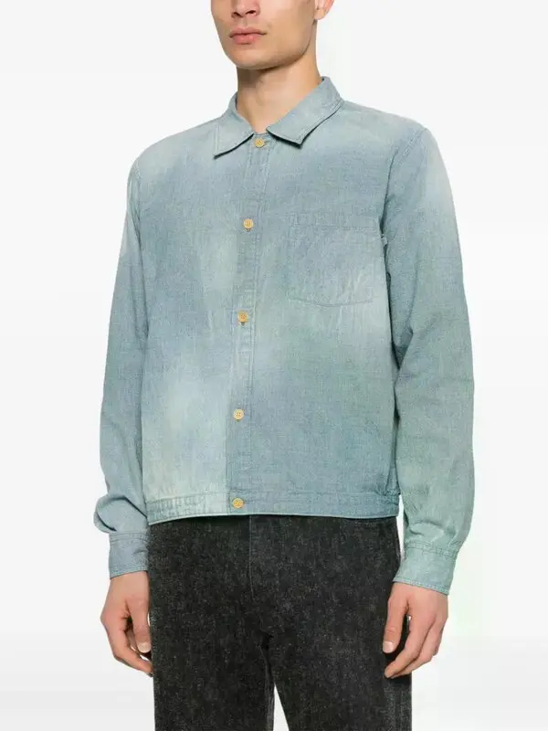TAIGA TAKAHASHI Faded-effect Shirt Jacket