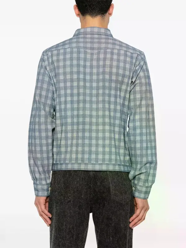 TAIGA TAKAHASHI Checked Shirt Jacket