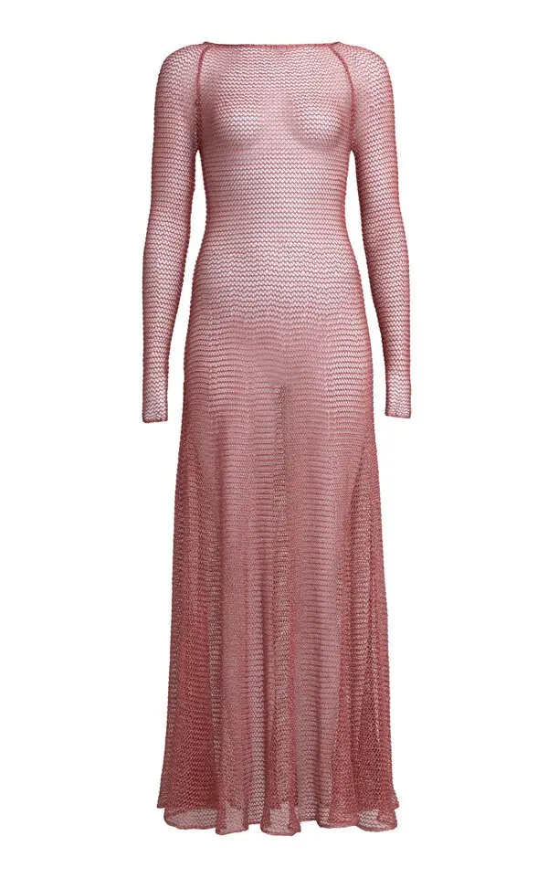 Alaïa Knit Midi Dress - Pink