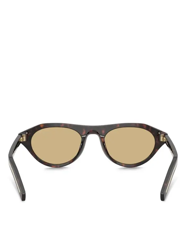 Prada 51mm Round Sunglasses - Light Brown