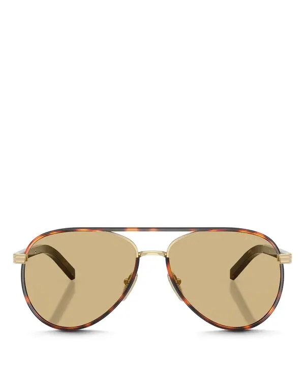 Prada Aviator Sunglasses - Pale Gold