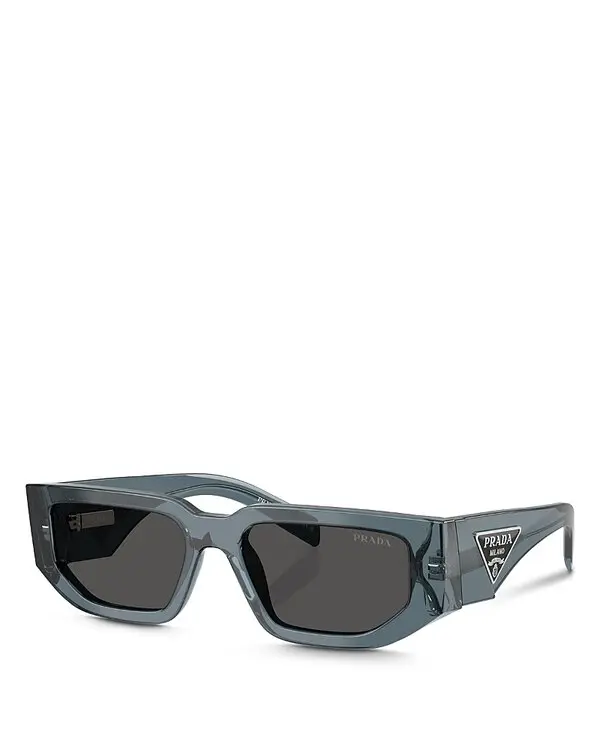 Prada Rectangular 55mm Sunglasses - Dark Gray