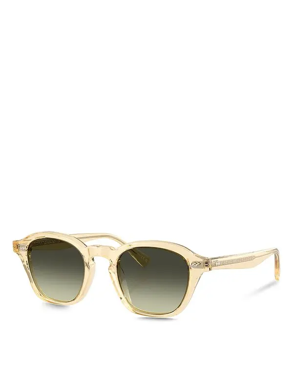 Oliver Spencer Eyles Square Sunglasses - Black