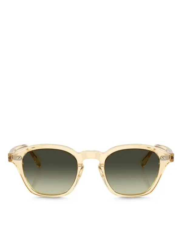 Oliver Spencer Eyles Square Sunglasses - Black
