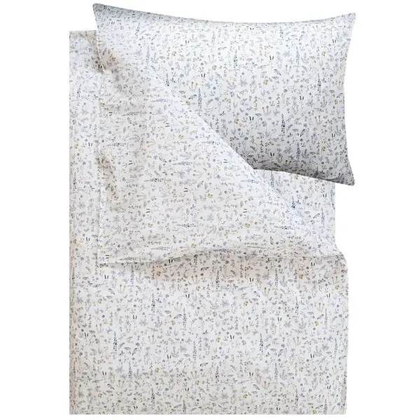 COCO & WOLF Liberty Fabric Theo Print Duvet Set - Theo Blue
