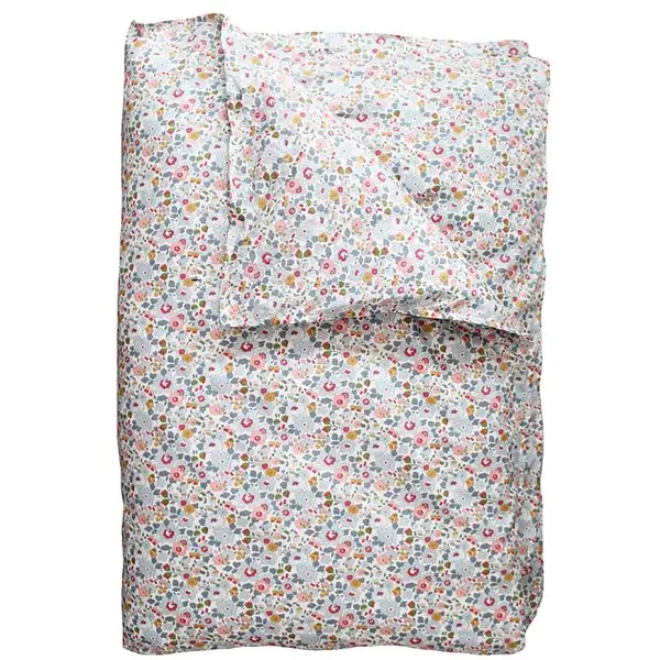 COCO & WOLF Liberty Fabric Print Duvet Set - Betsy Grey