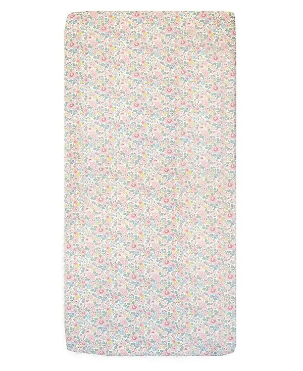 COCO & WOLF Liberty Fabric Print Fitted Sheet - Betsy Blossom Pink