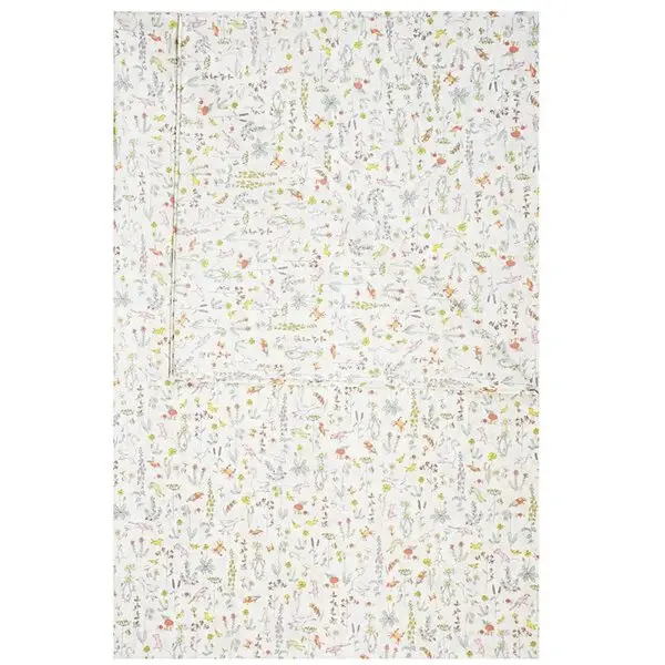 COCO & WOLF Liberty Fabric Print Flat Top Sheet - Theo Pink