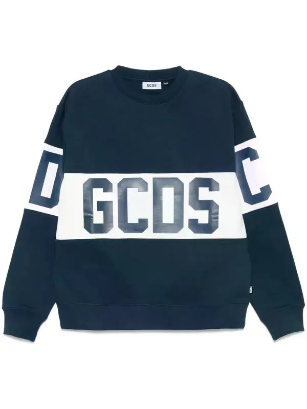 Gcds Logo-band Sweatshirt - Blue