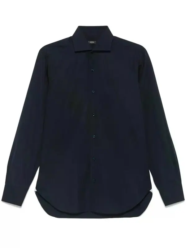 BARBA NAPOLI Cotton Shirt - Blue