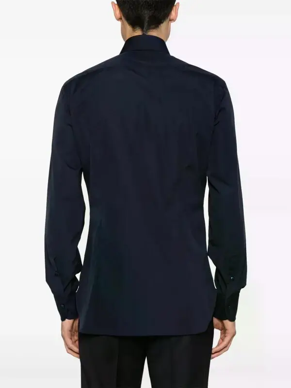 BARBA NAPOLI Cotton Shirt - Blue